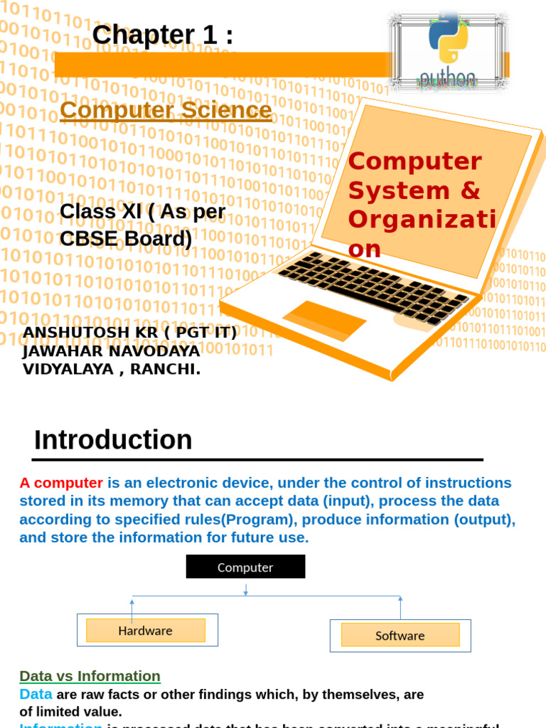 1computer System & Organization | PDF | Operating System | Computer Data Storage