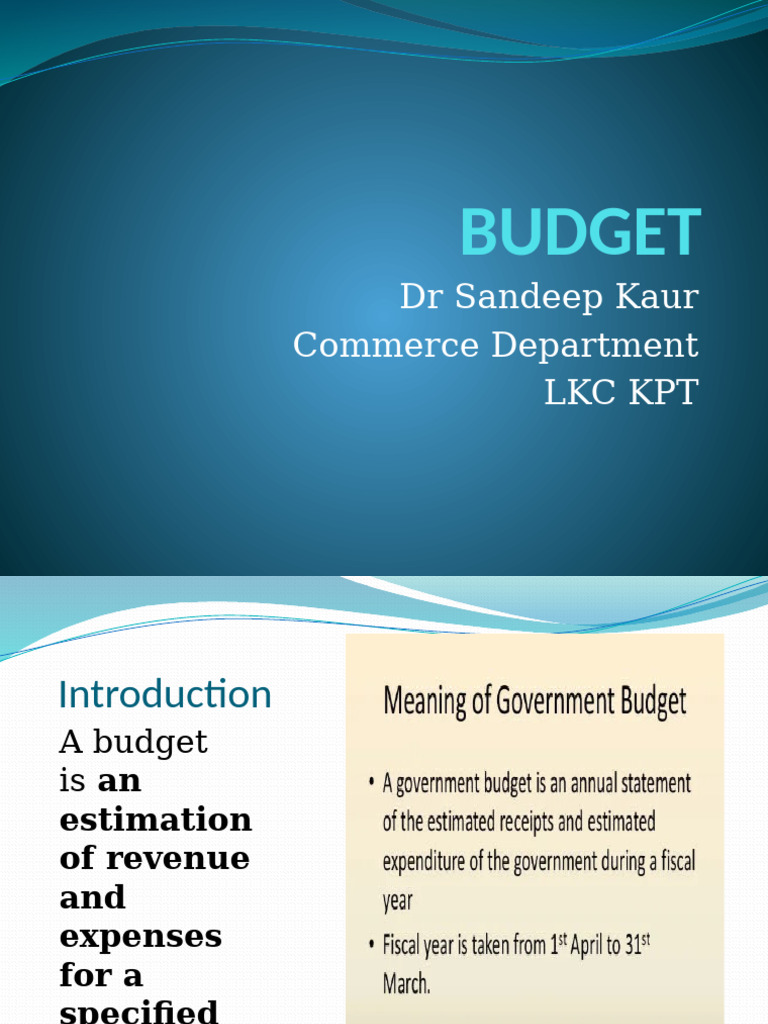 Budget | PDF | Budget | Taxes