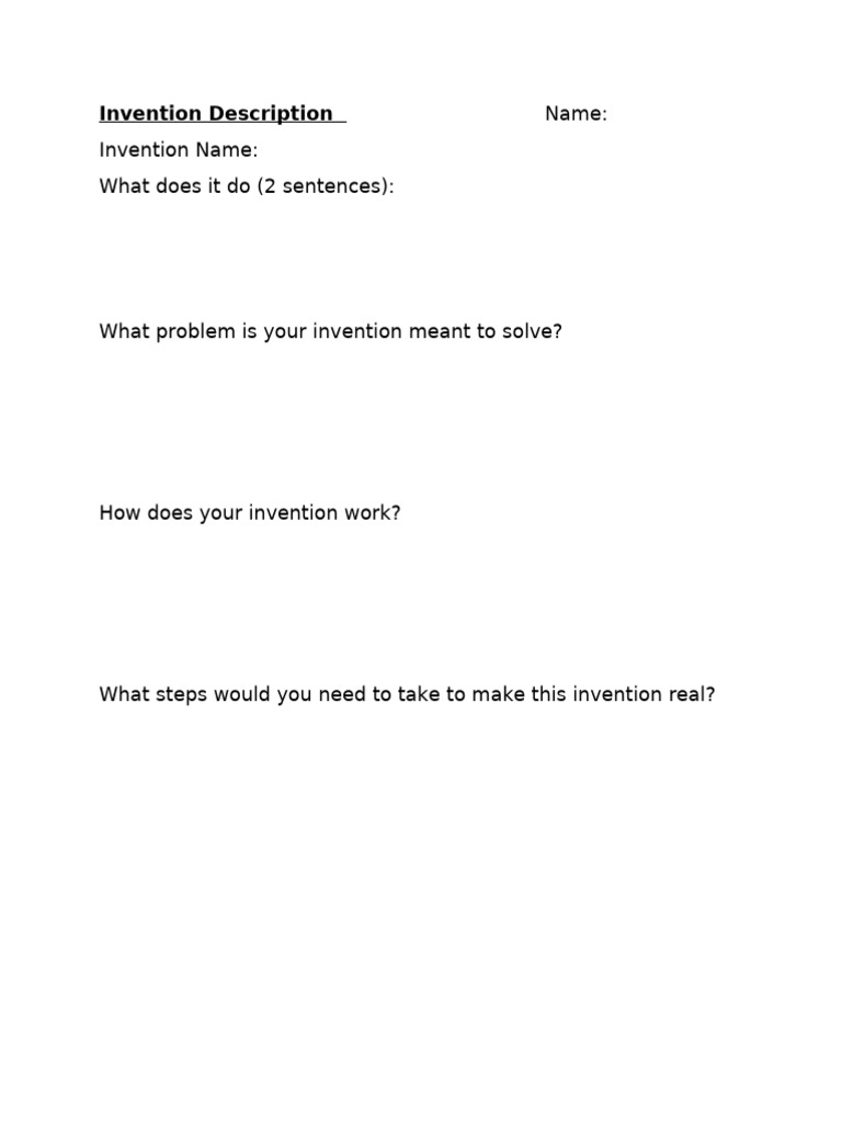 Invention DescriptionName | PDF