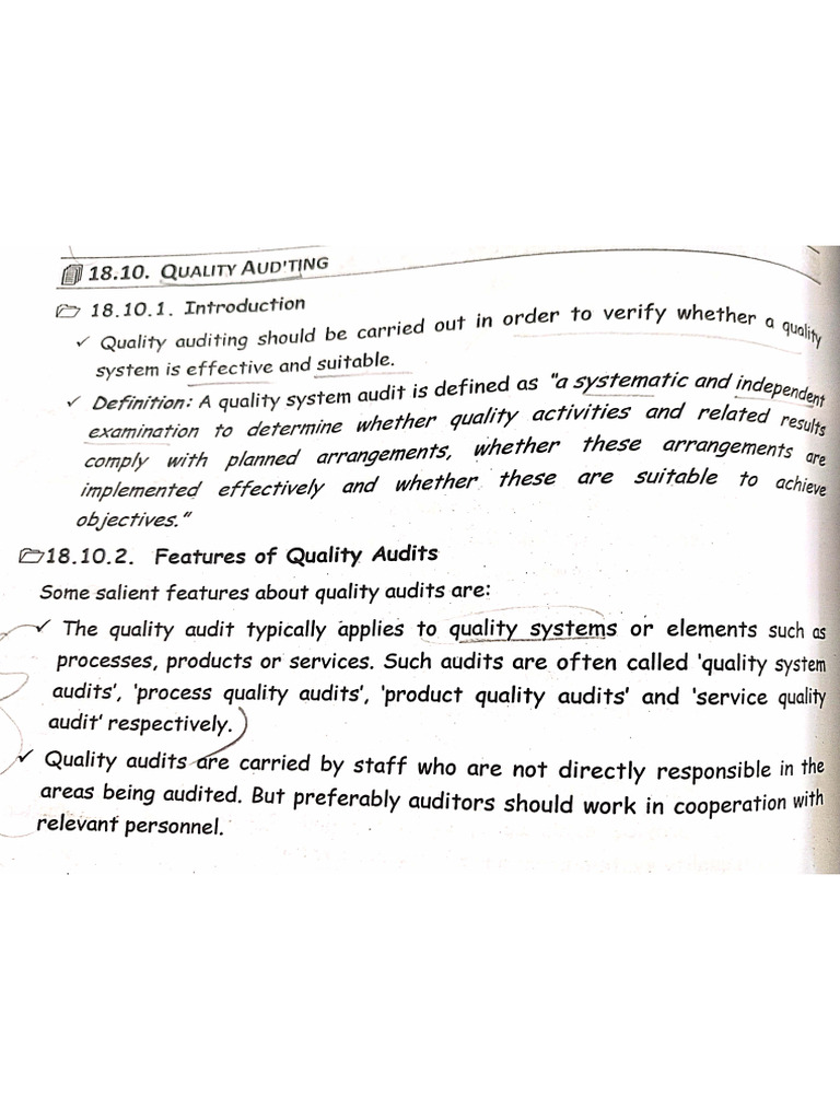 Total Quality Management Notes | PDF