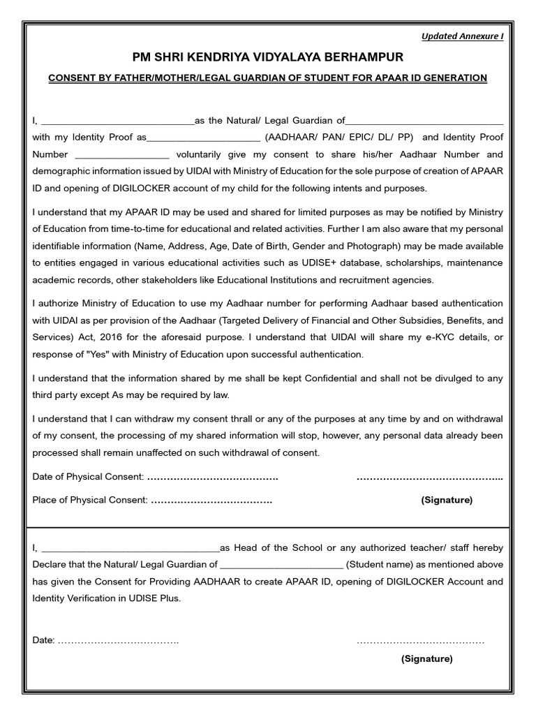 Consent Form hlo | PDF | Authentication | Access Control
