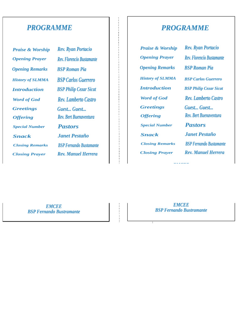 SLMMA Event Program Overview | PDF