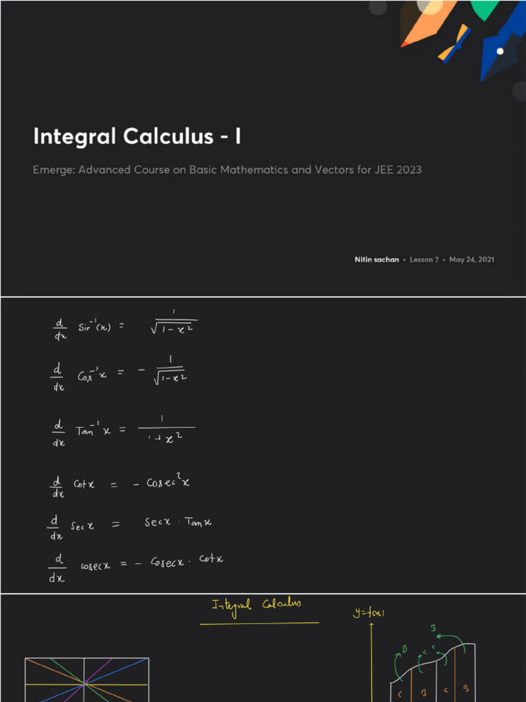 Integral Calculus I With Anno | PDF