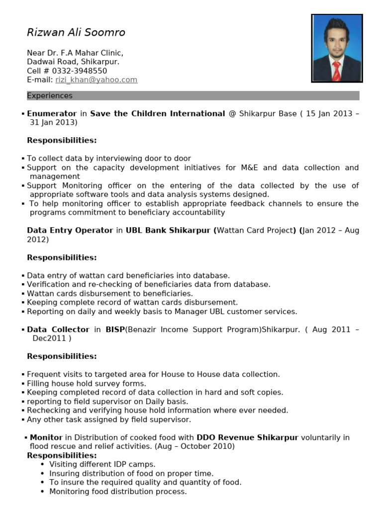 Rizwan Ali Soomro | PDF | Computing | Software