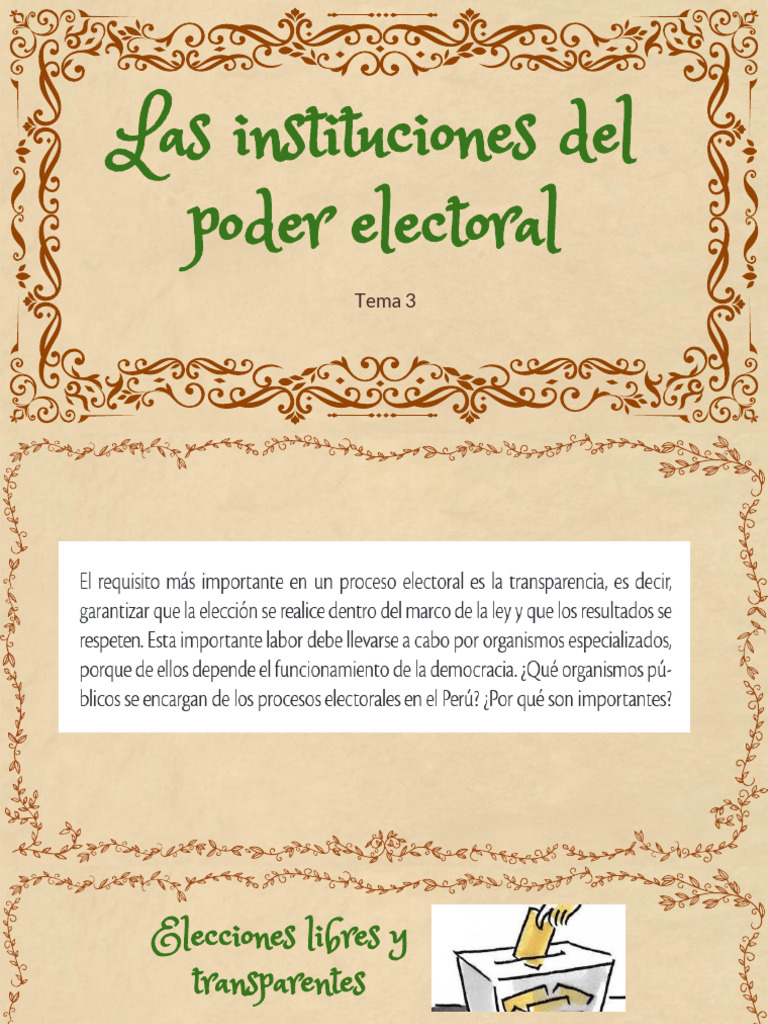 Instituciones Del Poder Electoral | PDF