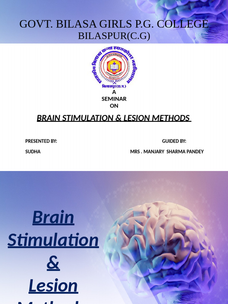Brain Stimulation Lesion Methods Seminar Pdf Deep Brain