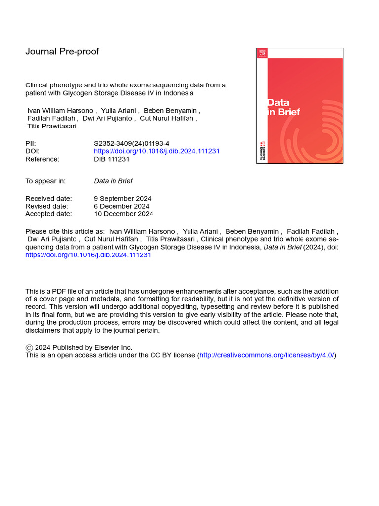 contoh data in brief | PDF | Dna Sequencing | Single Nucleotide Polymorphism