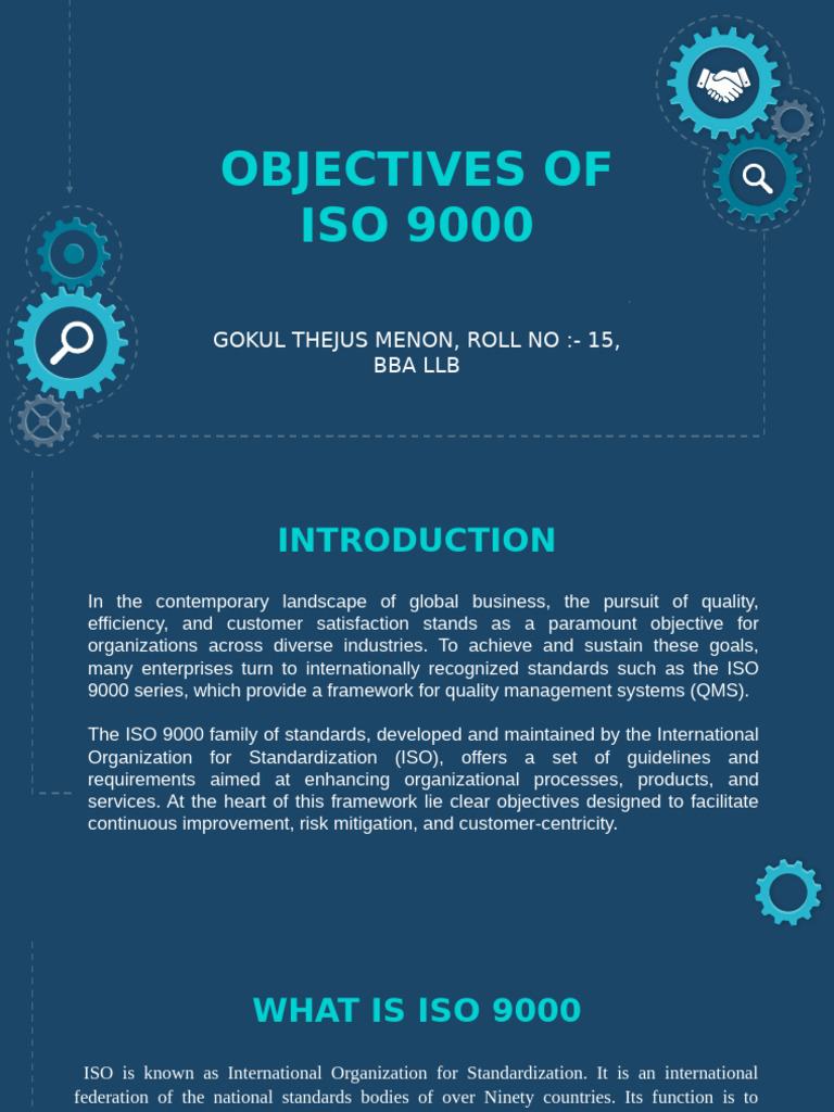 Om ppt | PDF | Iso 9000 | Quality Management