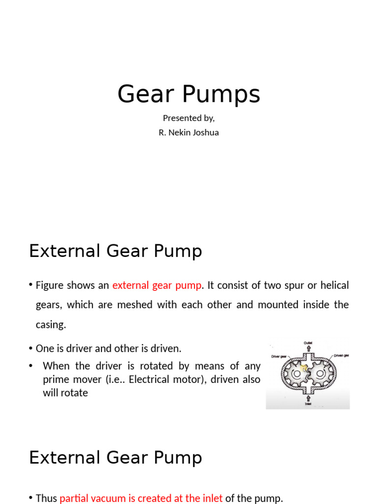 Gear Pumps | PDF | Pump | Gear