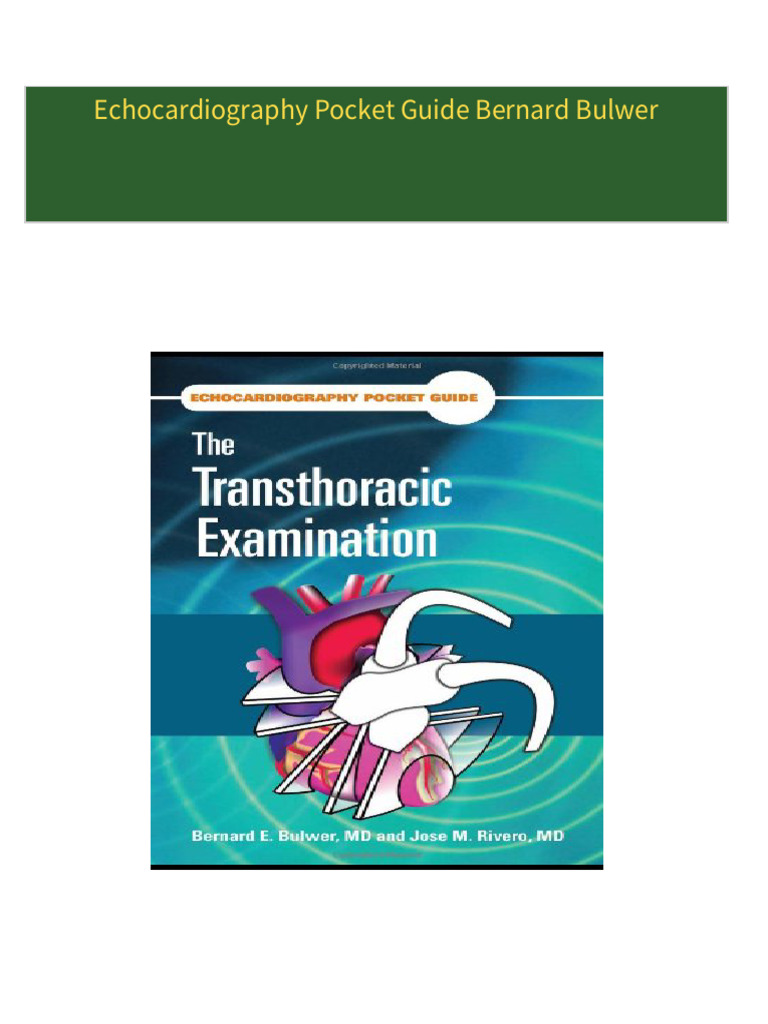 Full Download Echocardiography Pocket Guide Bernard Bulwer PDF | PDF ...