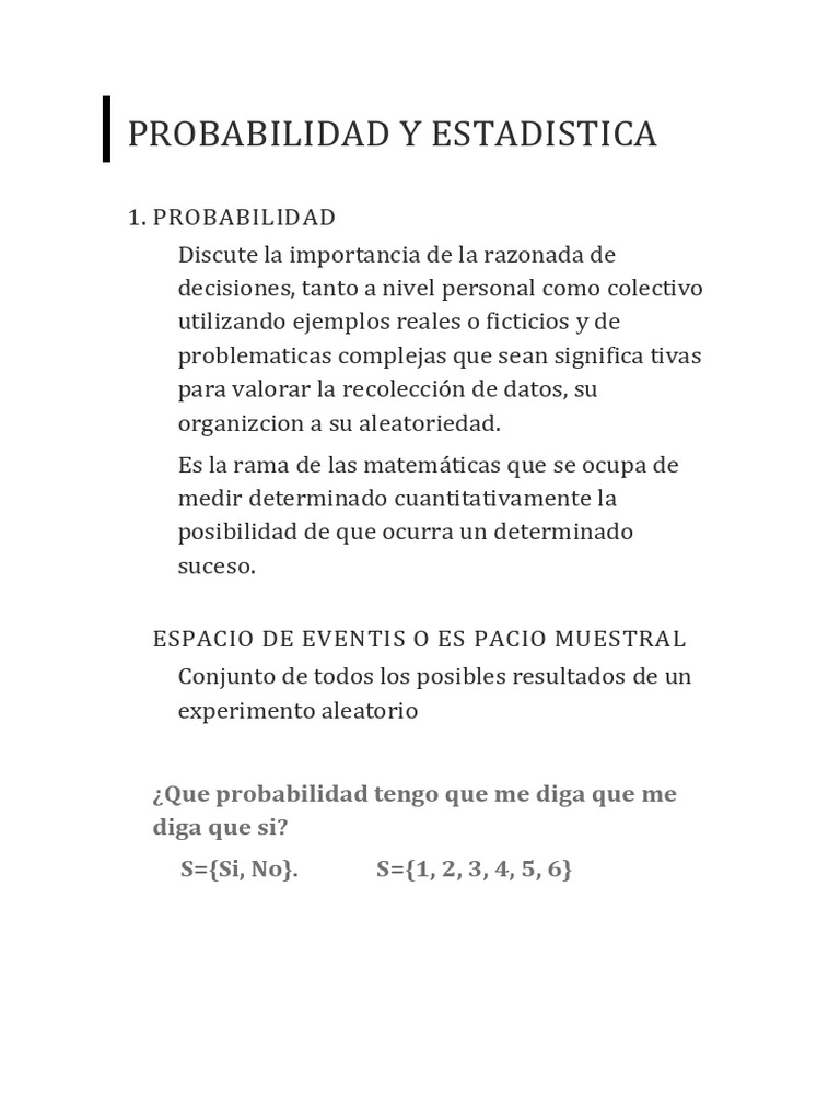 Tipos y Enfoques de Probabilidad | PDF | Probabilidad | Teoría de probabilidad