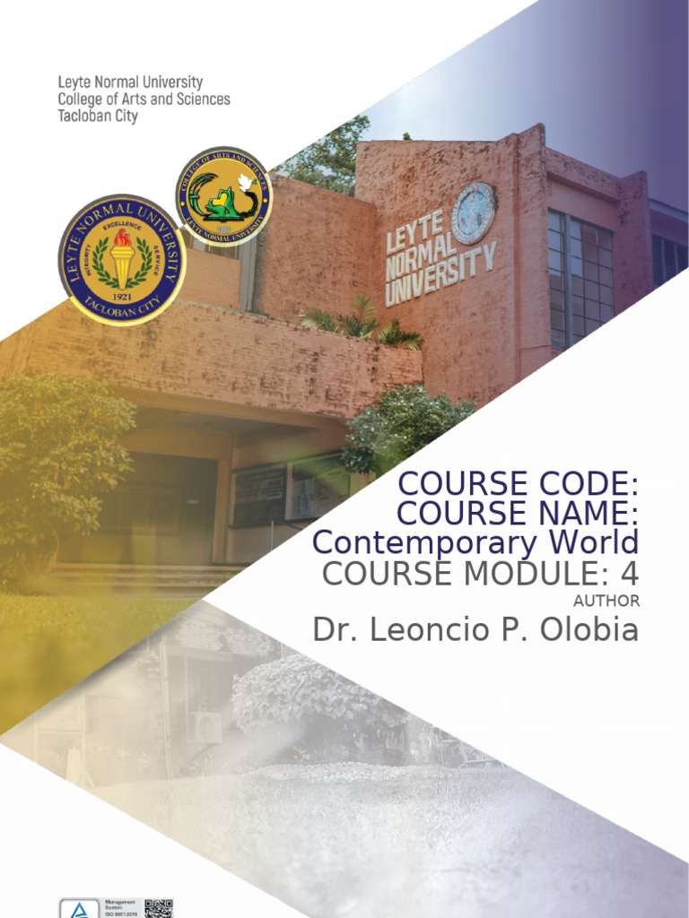 Contemporary World Module 4 | PDF | World Trade Organization | Opec