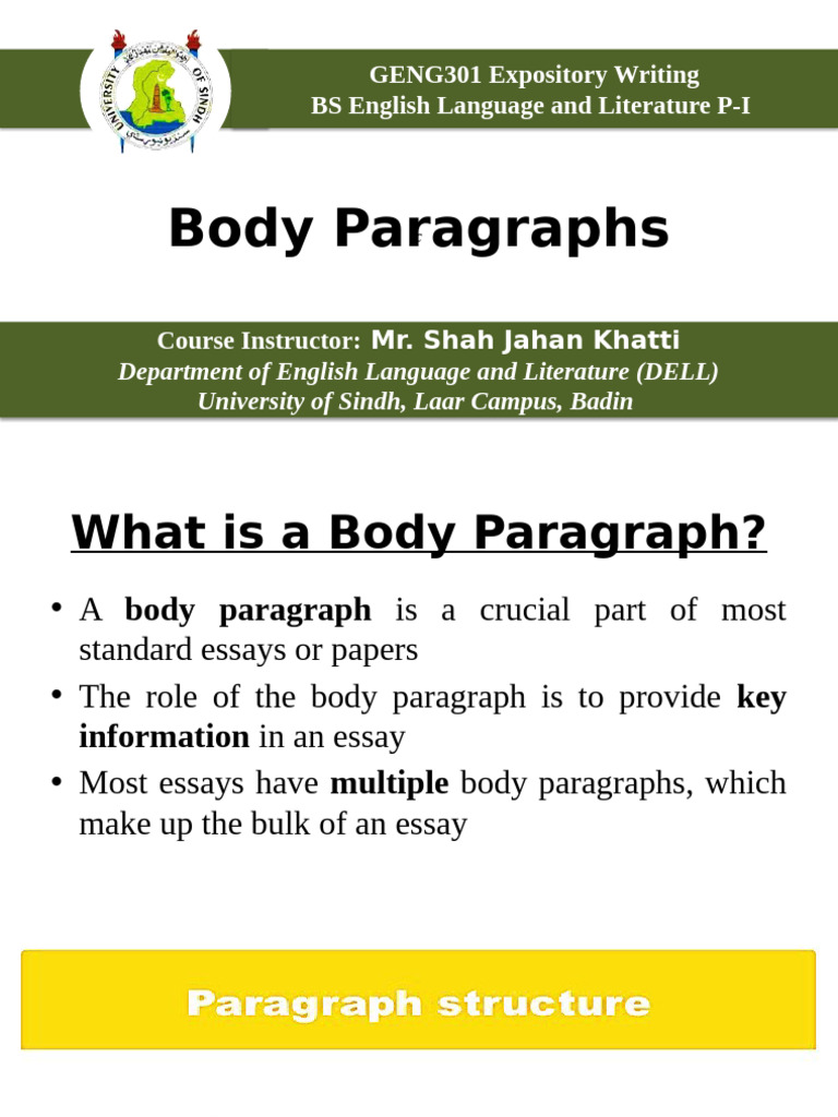 Body Paragraphs | PDF | Essays | Climate Change
