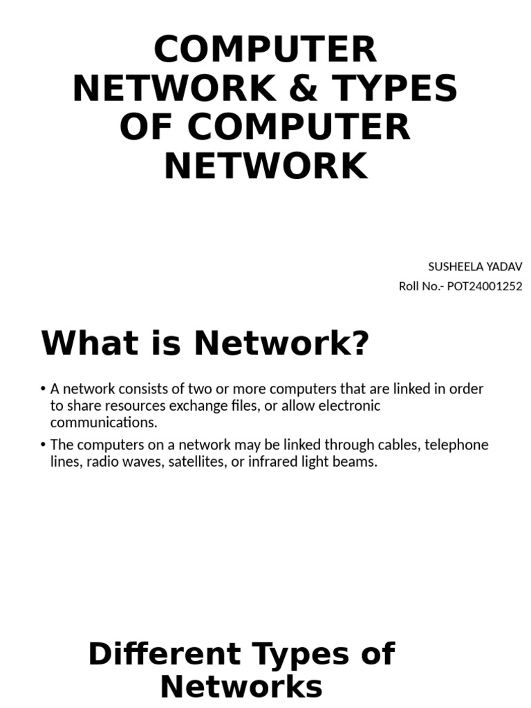 COMPUTER NETWORK & TYPES OF COMPUTER NETWORK | PDF | Computer Network ... COMPUTER NETWORK & TYPES OF COMPUTER NETWORK | PDF | Computer Network ...