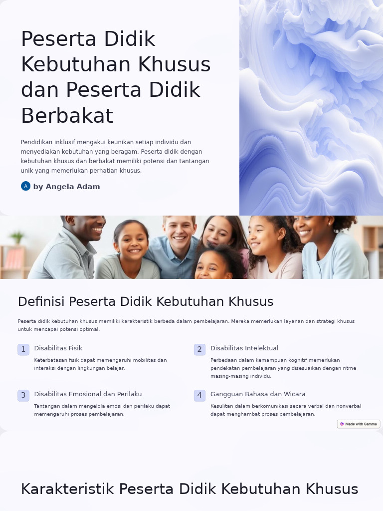 Peserta Didik Kebutuhan Khusus Dan Peserta Didik Berbakat | PDF