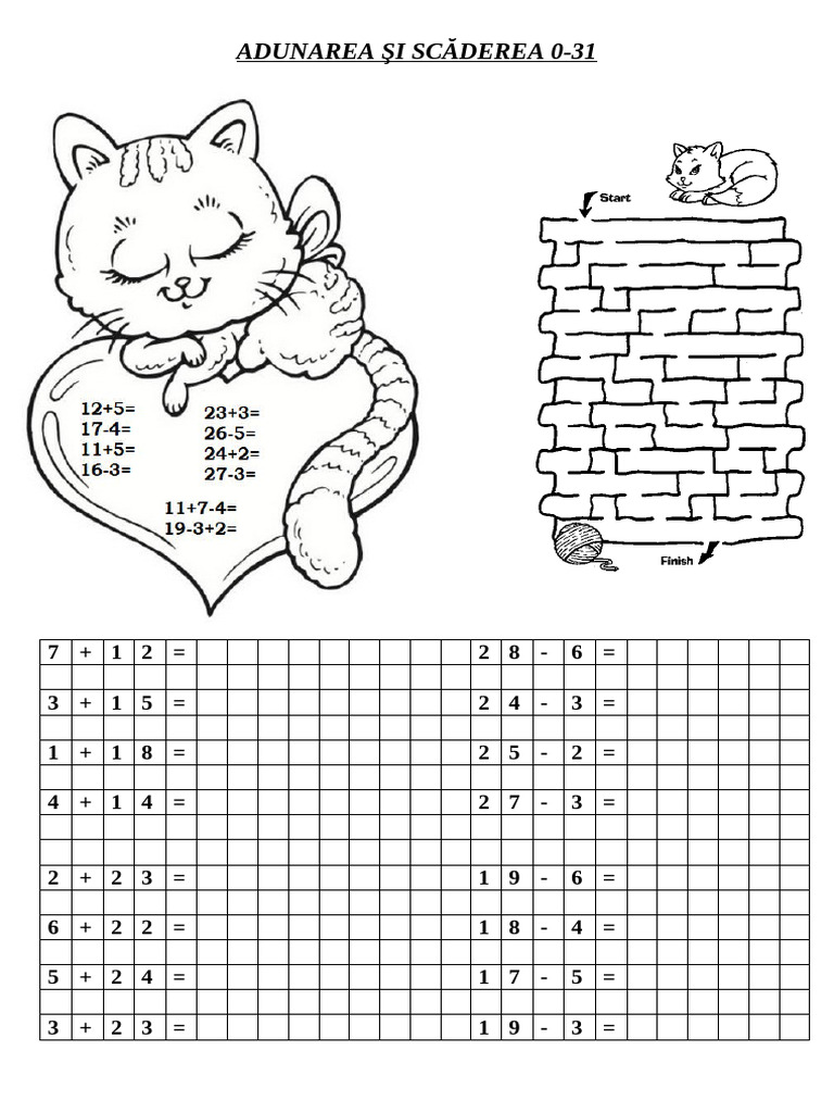 Adunarea Si Scaderea 031 C | PDF