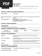 Flocculant Safety Data Sheet Summary | PDF | Wellness