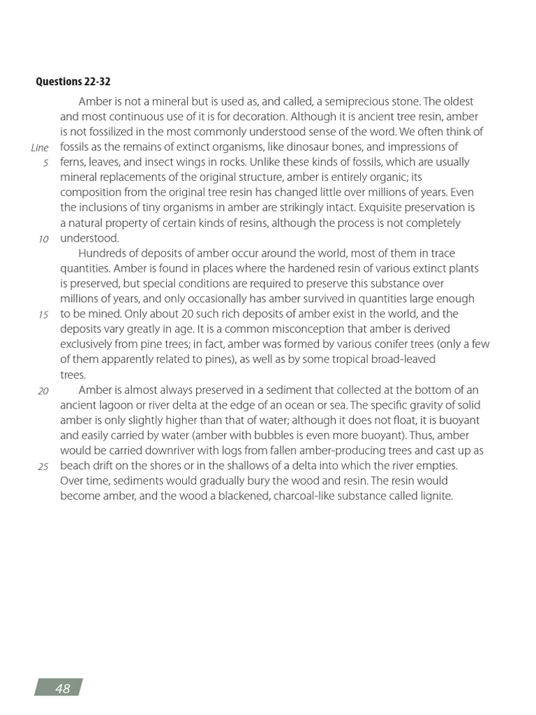 Lectura 2 | PDF | Amber | Fossil