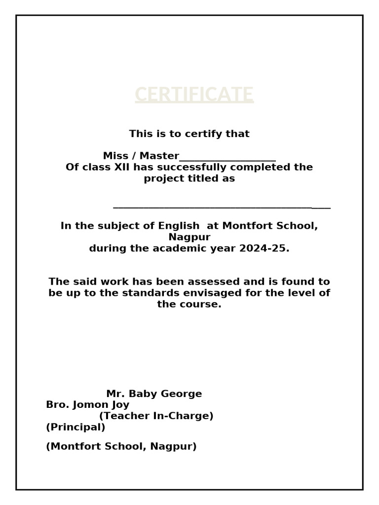 Certificates For Practicals 2024-25 | PDF | Schools | Educational ...