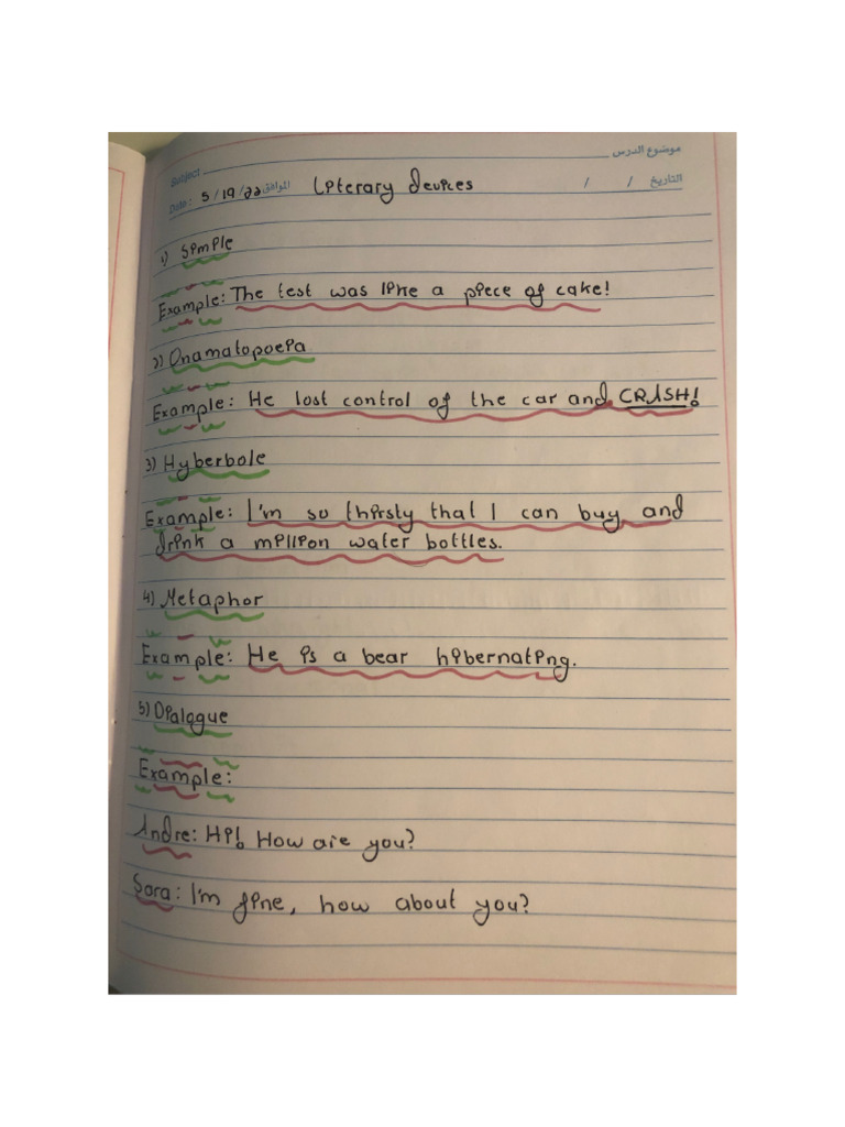 Basic English Literary Devices With Examples | PDF