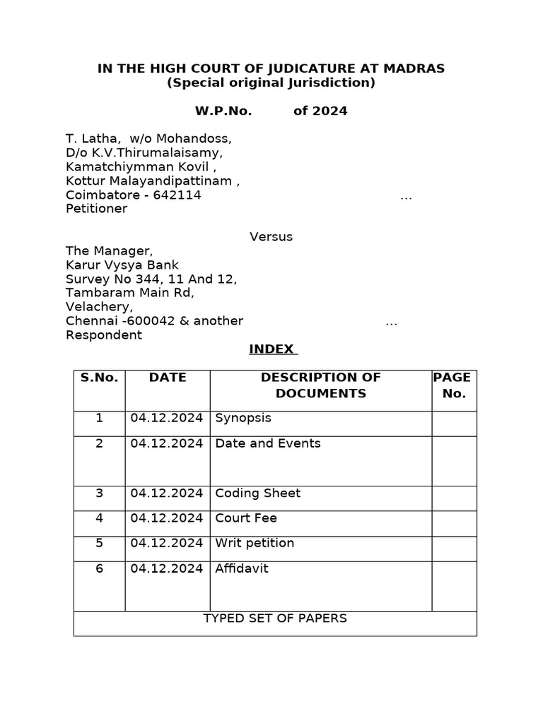Writ(Operating FD ) | PDF | Mandamus | Writ