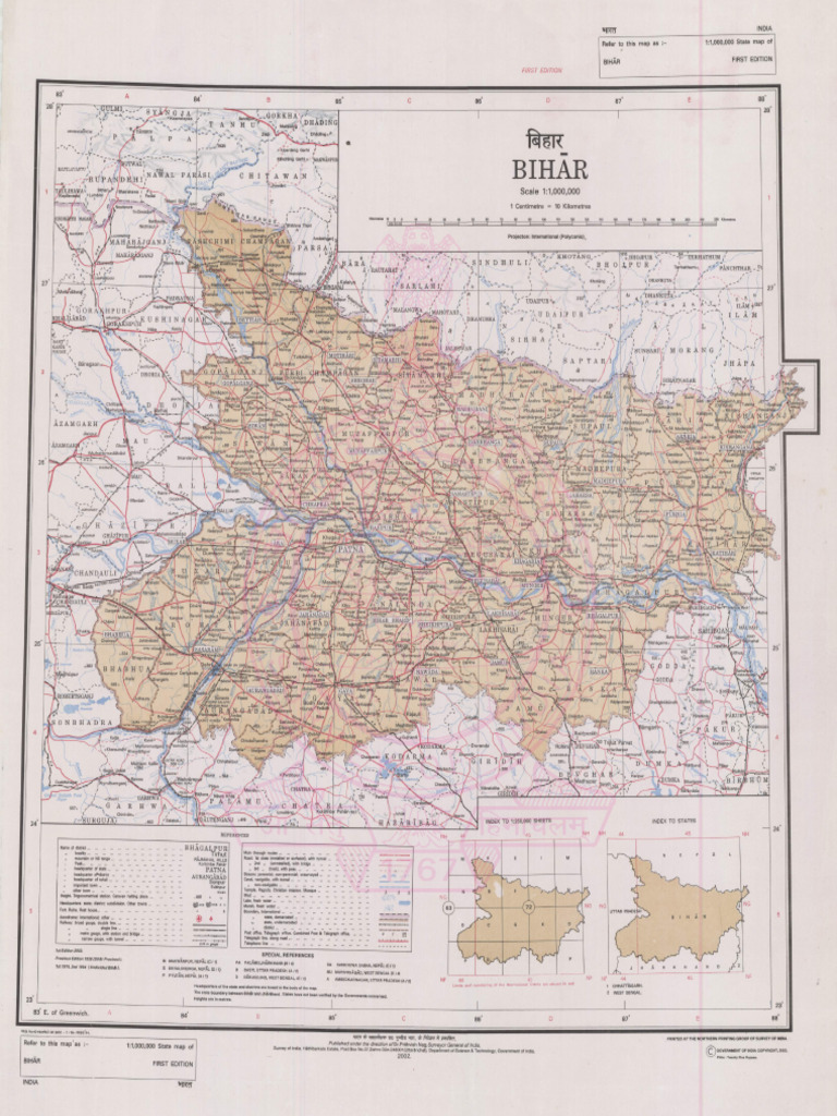 Maps (Bihar and India) | PDF