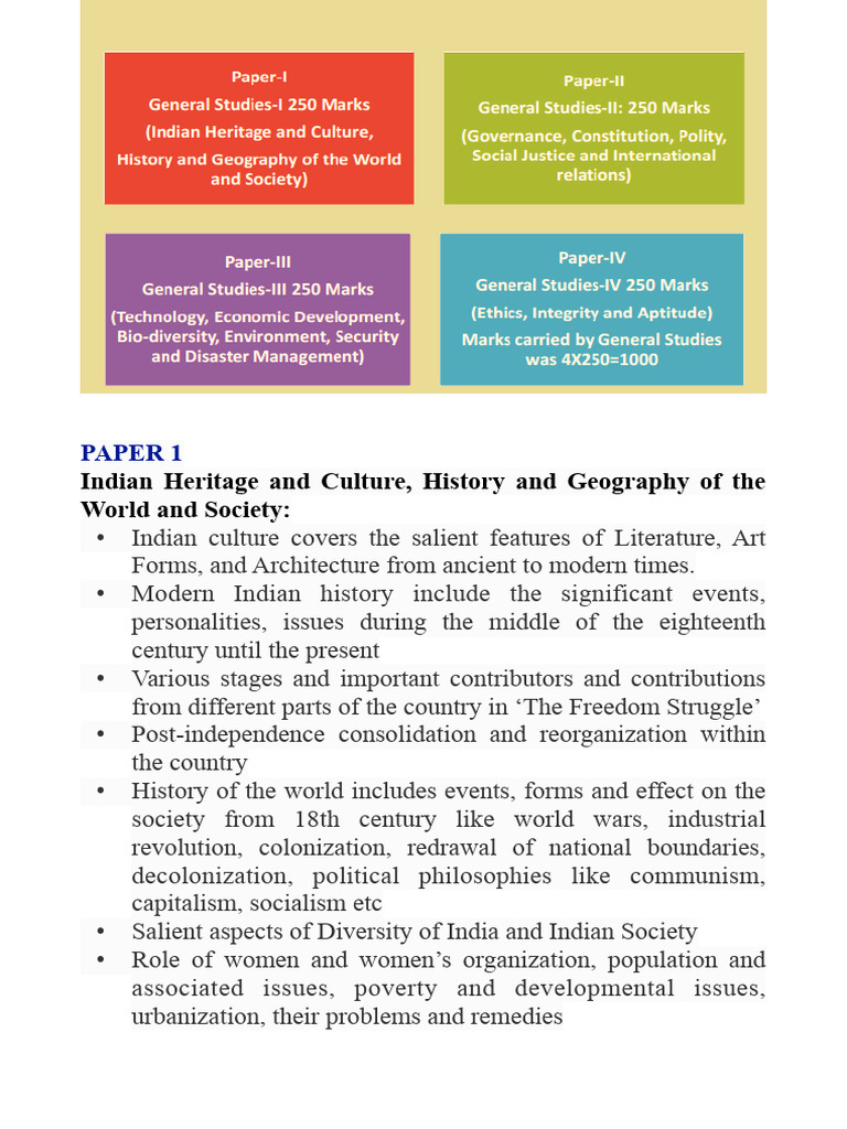 upsc mains syllabus | PDF | Governance | Integrity