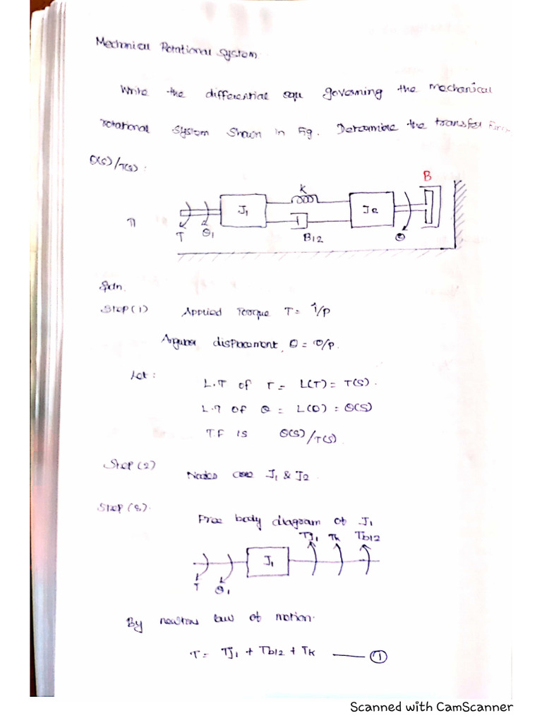 Mechanical Rotational System | PDF