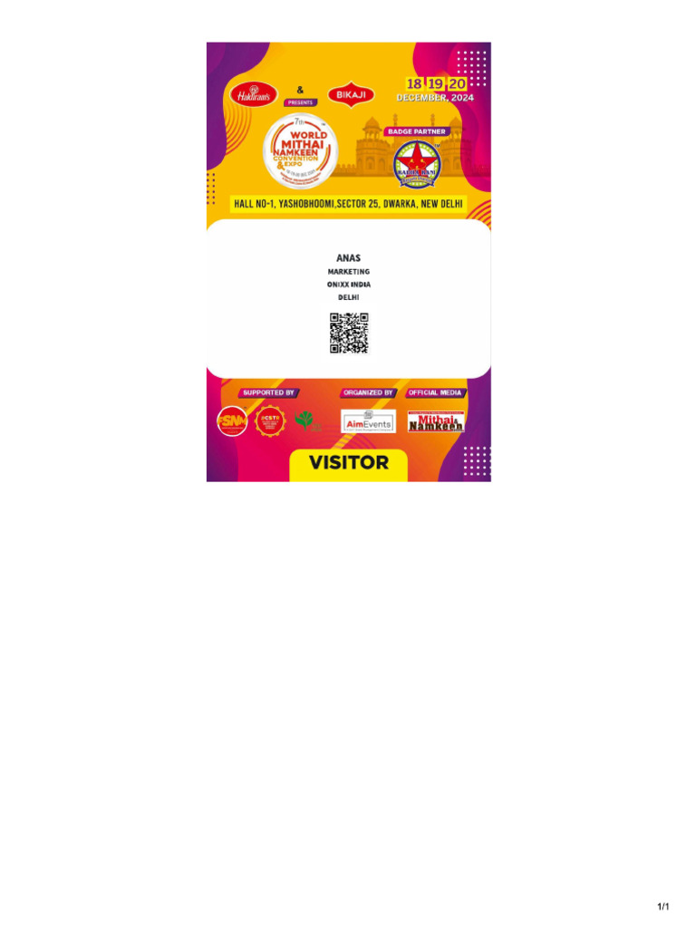 Exhibitor Pass | PDF