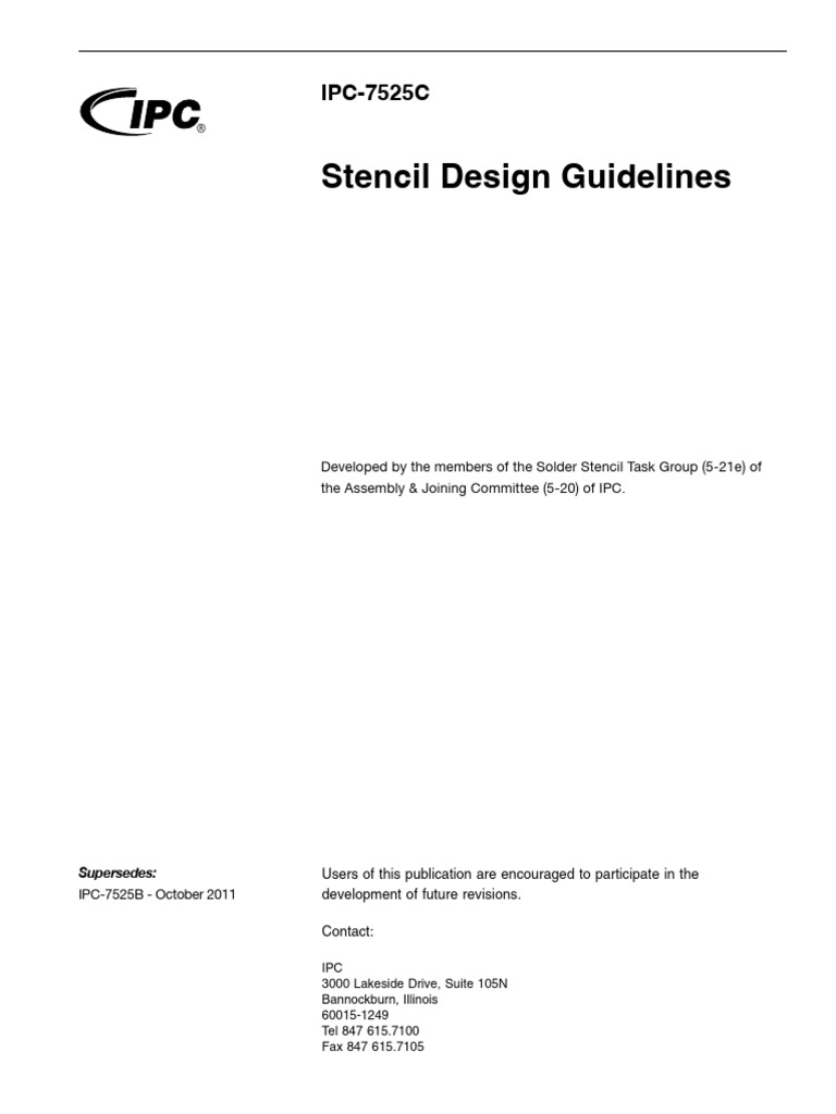 IPC-7525C_TOC | PDF | Electrical Engineering | Electronic Engineering