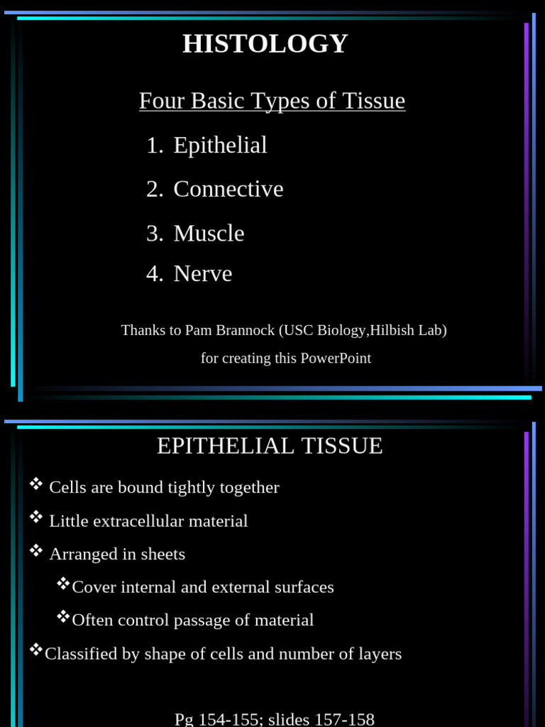 HISTOLOGY | PDF | Epithelium | Tissue (Biology)