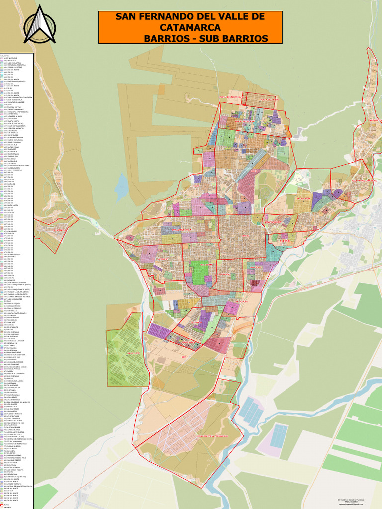 Barrios y Subbarrios de Catamarca | PDF
