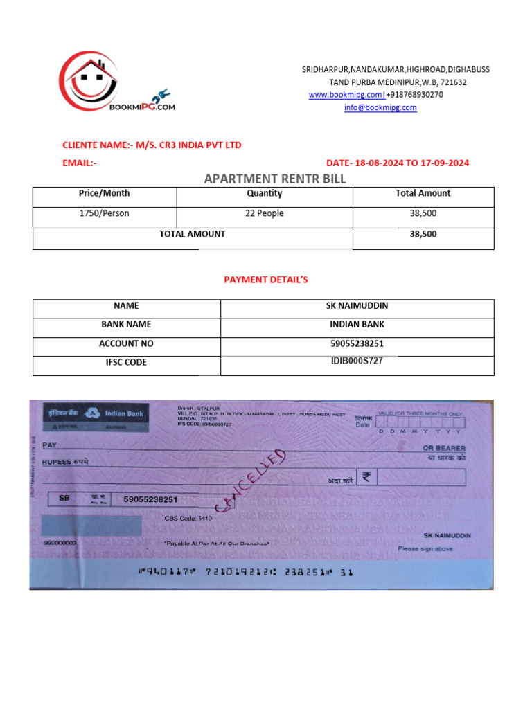 CR3 APARTMENT BILL FOR 22 PEOPLE-2 | PDF