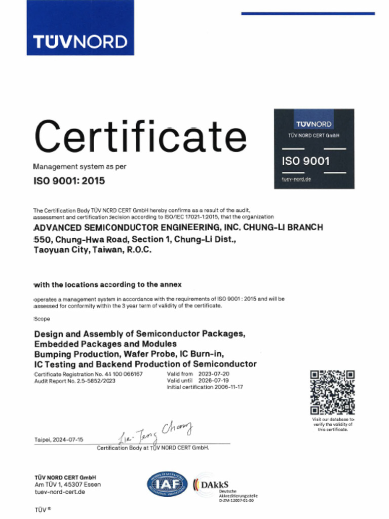 Iso9001 (Asecl) | PDF