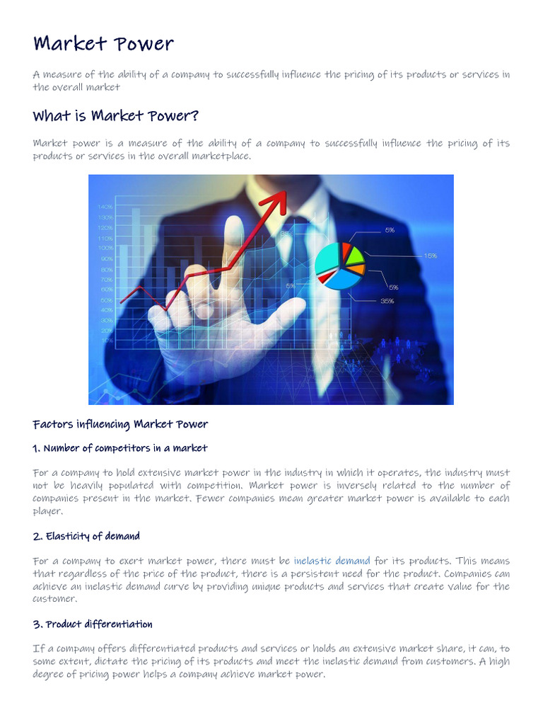 MARKET POWER | PDF | Market Power | Monopoly