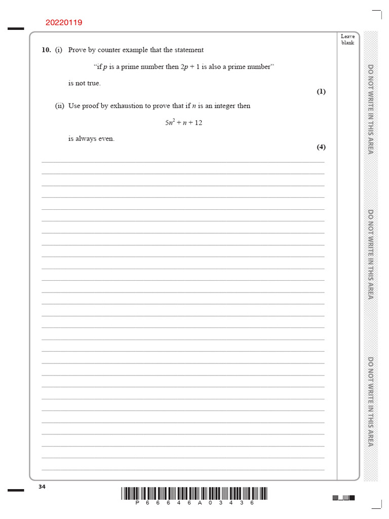 Edexcel AL P2 Proof 2017-2022 | PDF | Numbers | Prime Number