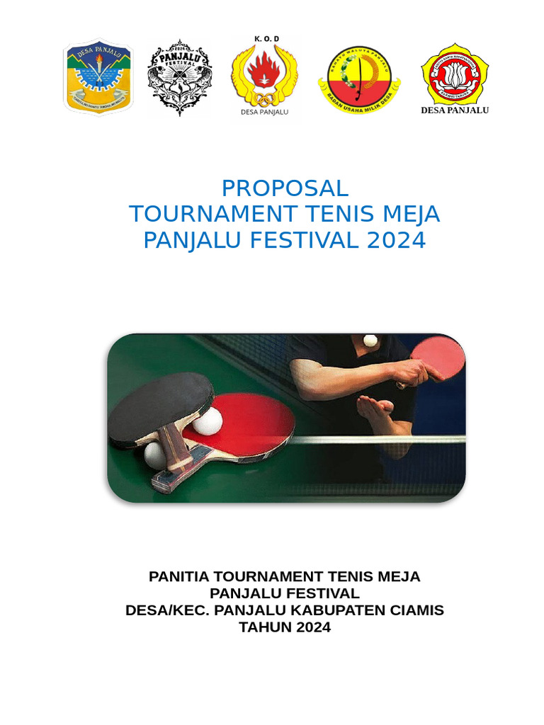 Proposal Tenis Meja Panjalu | PDF