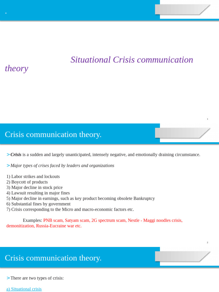 Crisis Leadership 1 Pdf Communication Reputation