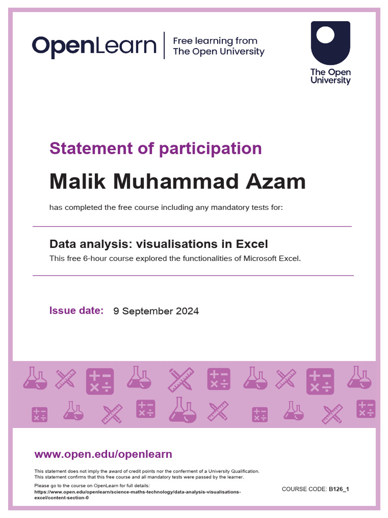 1 Statement | PDF | Microsoft Excel | Data Analysis