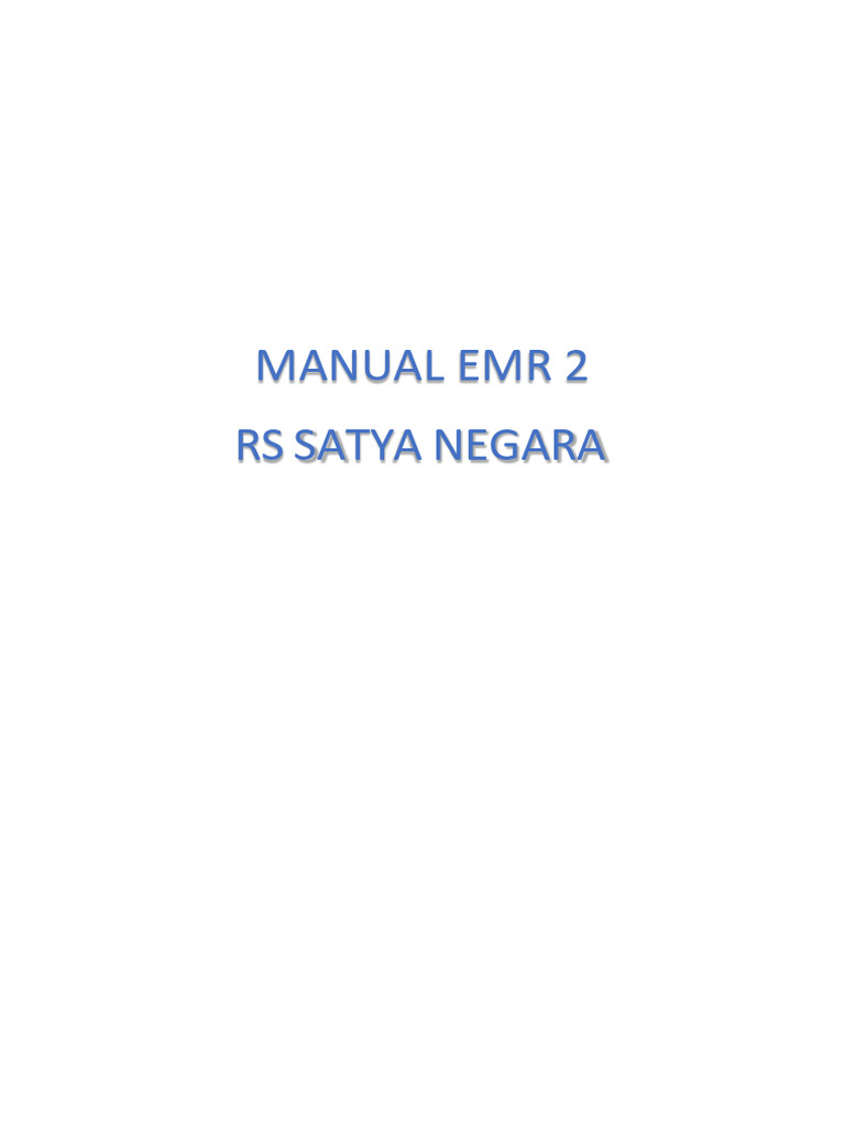 Panduan EMR (1) - Copy | PDF