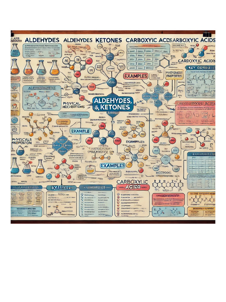 Mind Map Aldehydes Ketones Carboxylic Acids | PDF