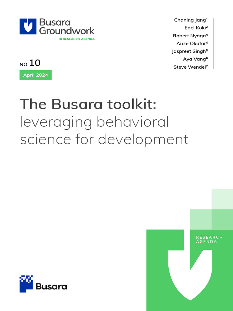 Ground Work The Busara Toolkit | PDF | Qualitative Research | Statistics