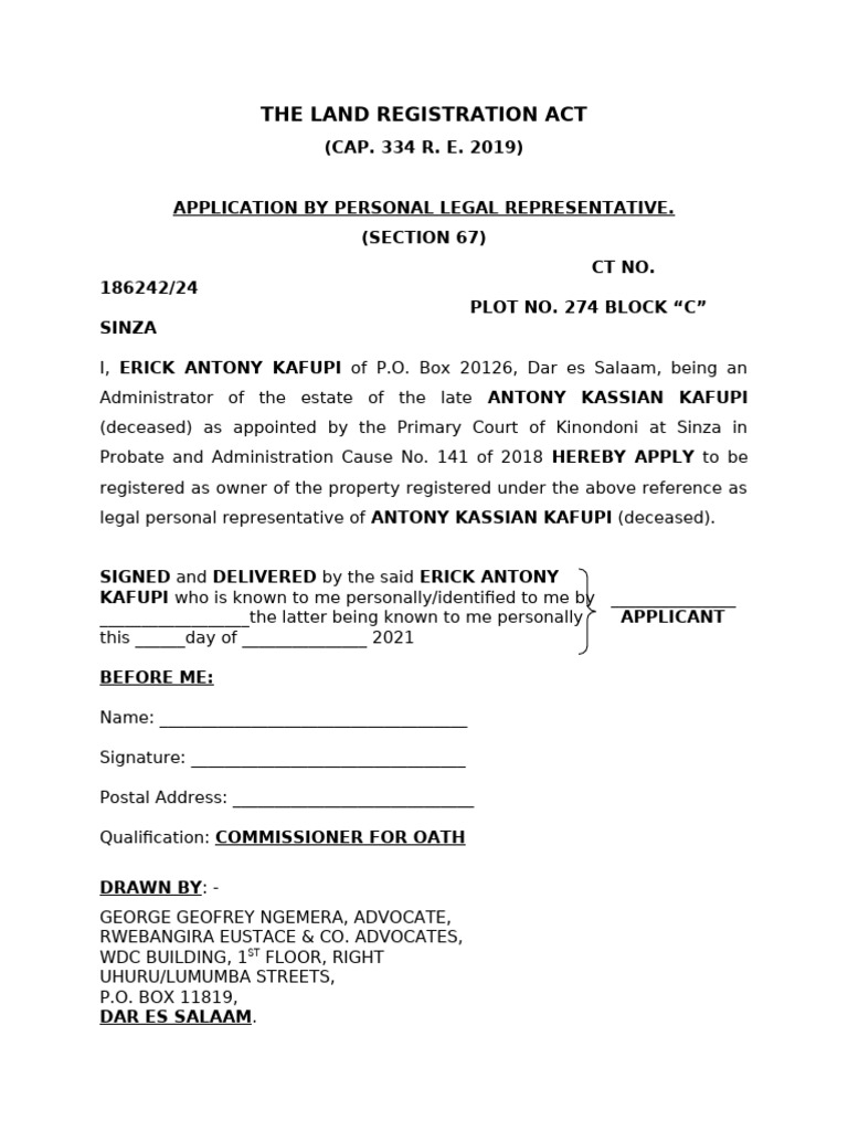 Legal Representative | PDF | Common Law | Civil Law (Common Law)