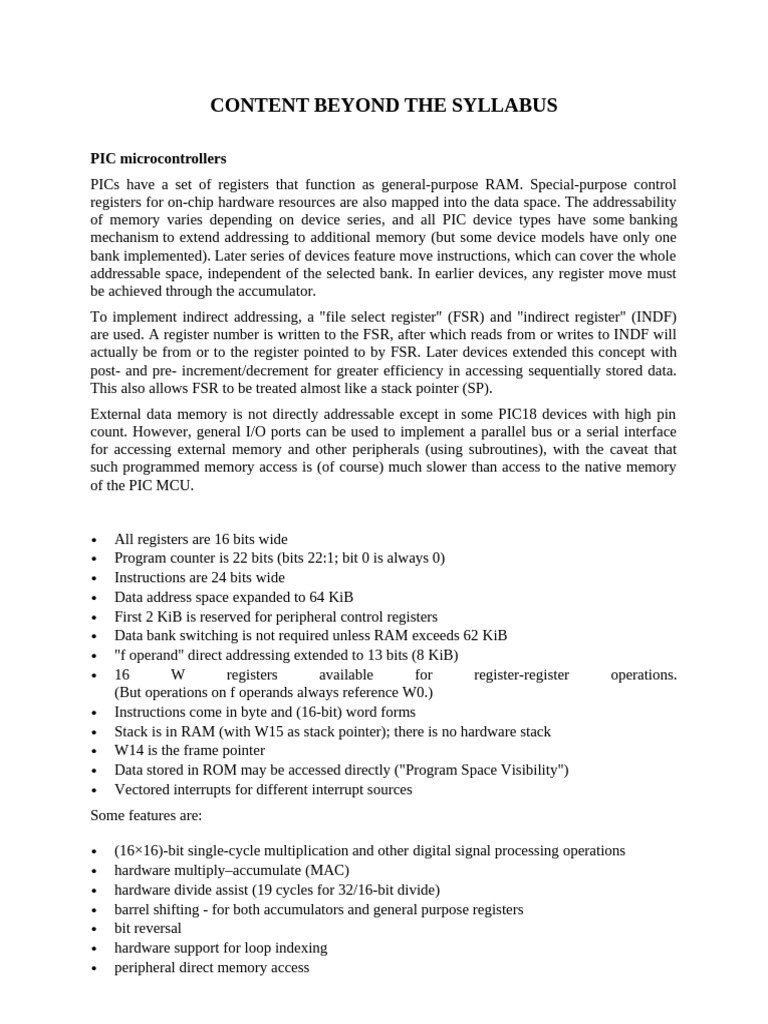 Content Beyond The Syllabus | PDF | Computer Data | Integrated Circuit