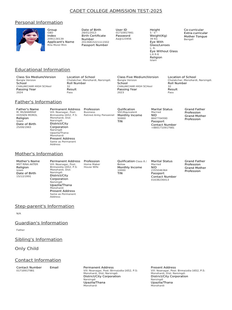 Rita Morol Mim Cv | PDF