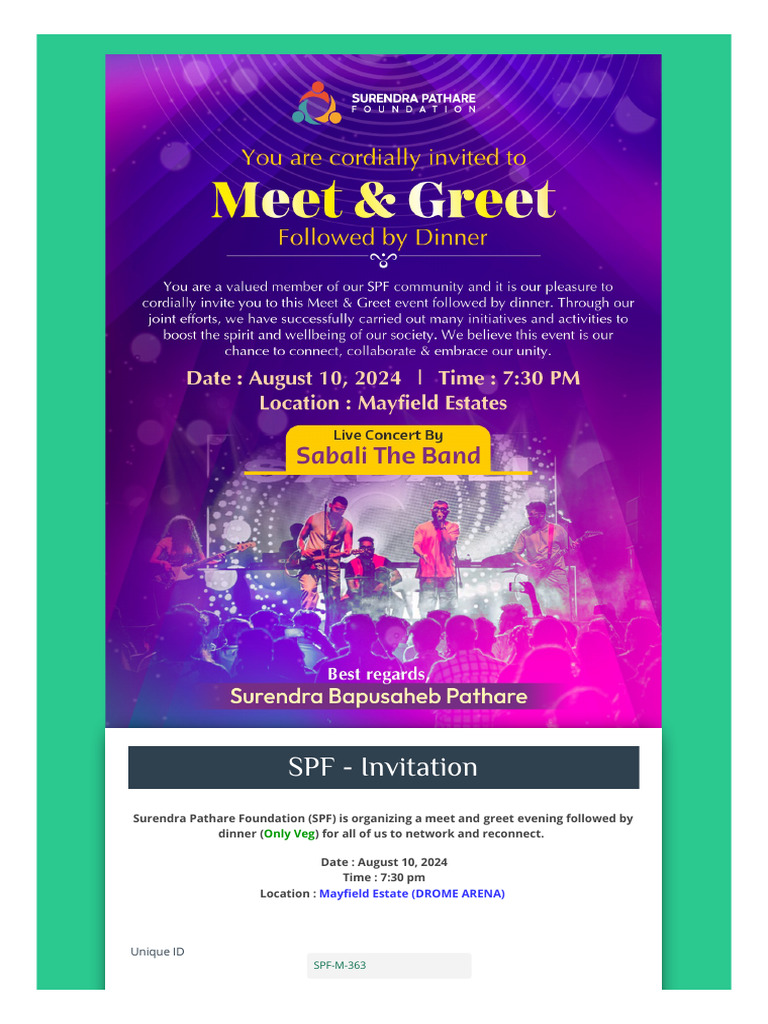 SPF Invitation | PDF