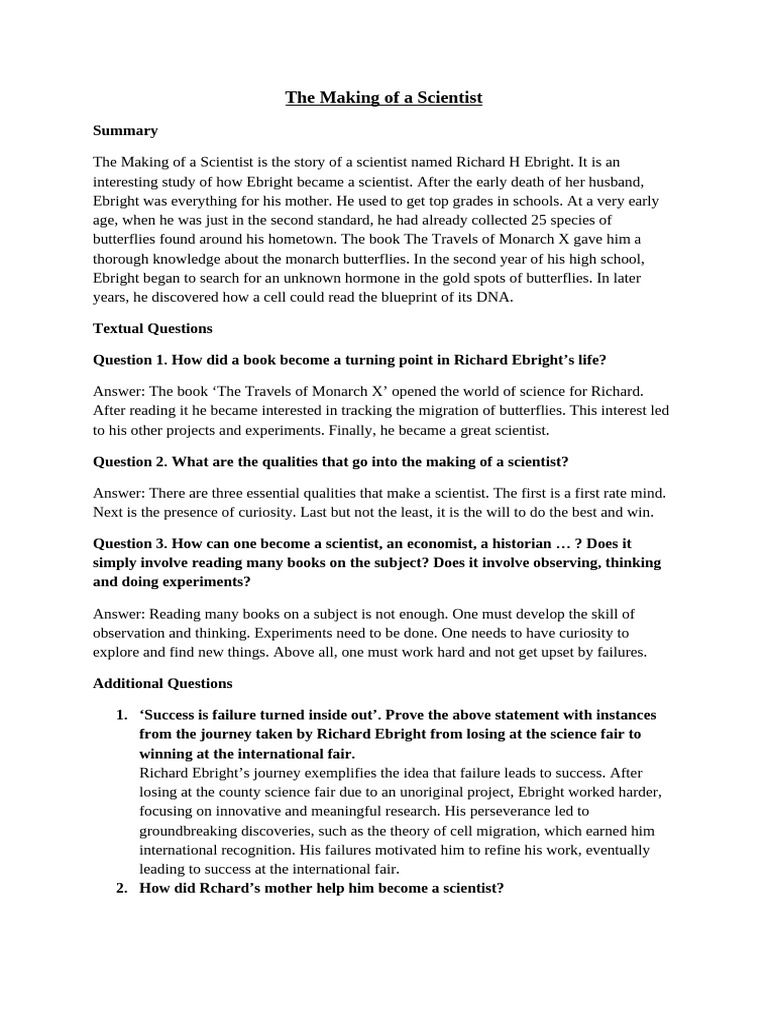 Richard Ebright: Scientist's Journey | PDF | Science | Observation