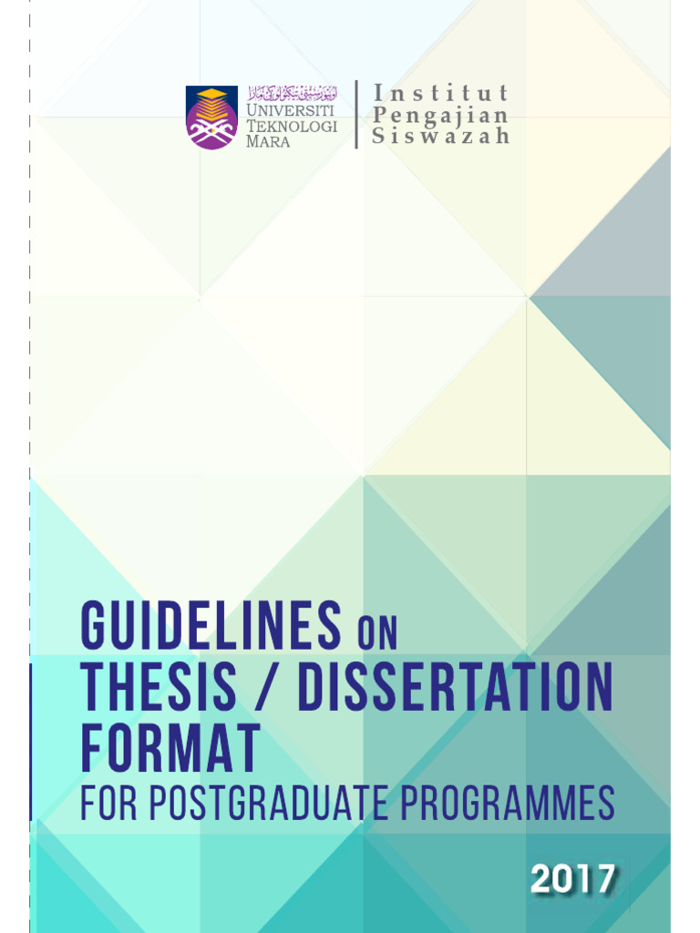 Thesis Guideline 01 | PDF