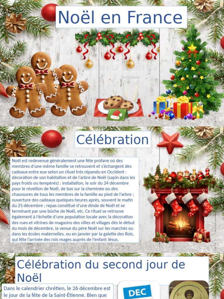 Célébrations de Noël en France | PDF | Noël | Fériés religieux de décembre
