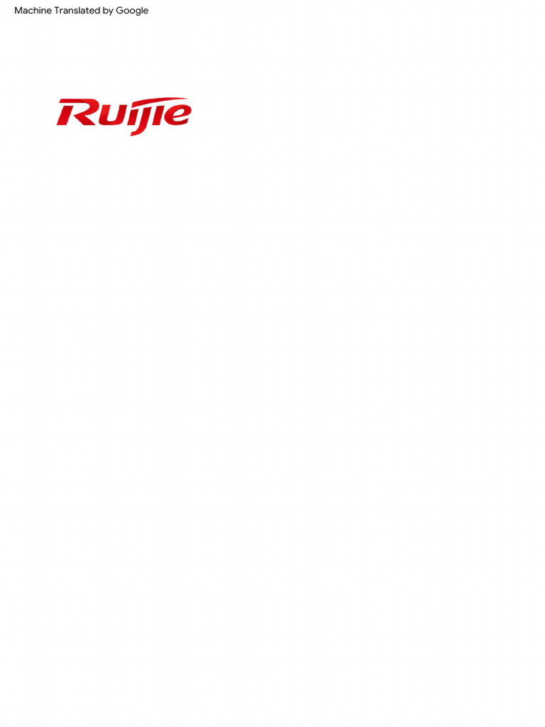 Ruijie RG Guide | PDF